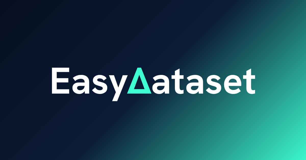 EasyDataset AI - The First Dataset Modeling Studio for Next-Gen OCR